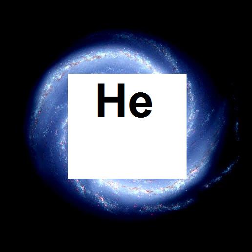 Universe space and time: Helium